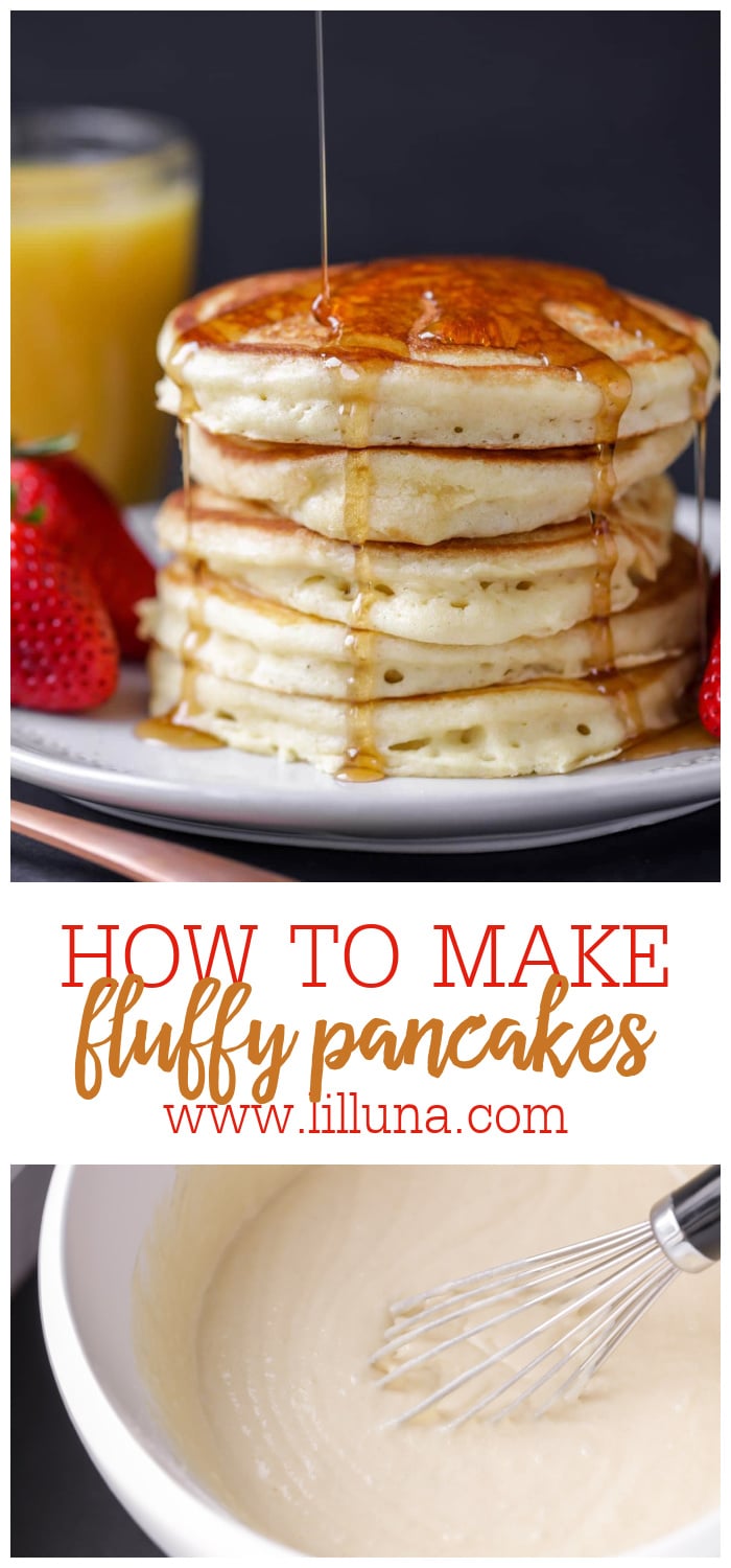 Easy Fluffy Pancakes {+VIDEO} | Lil' Luna