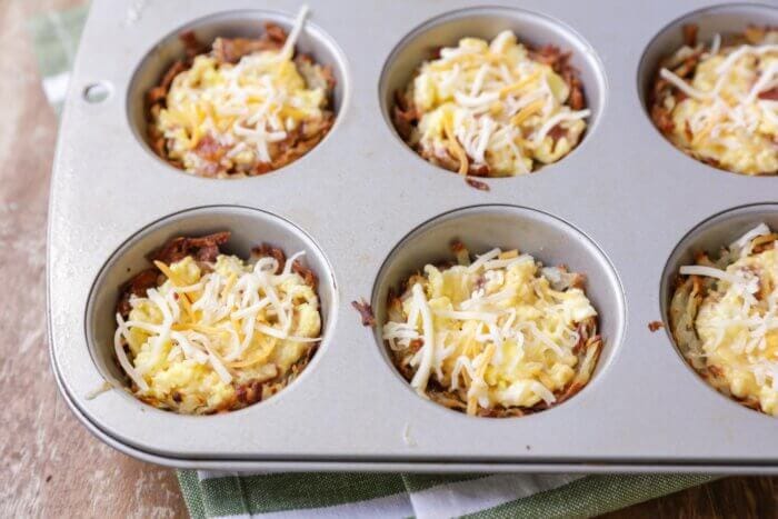 Hash Brown Egg Cups {Perfect for Leftover Hash Browns} | Lil' Luna