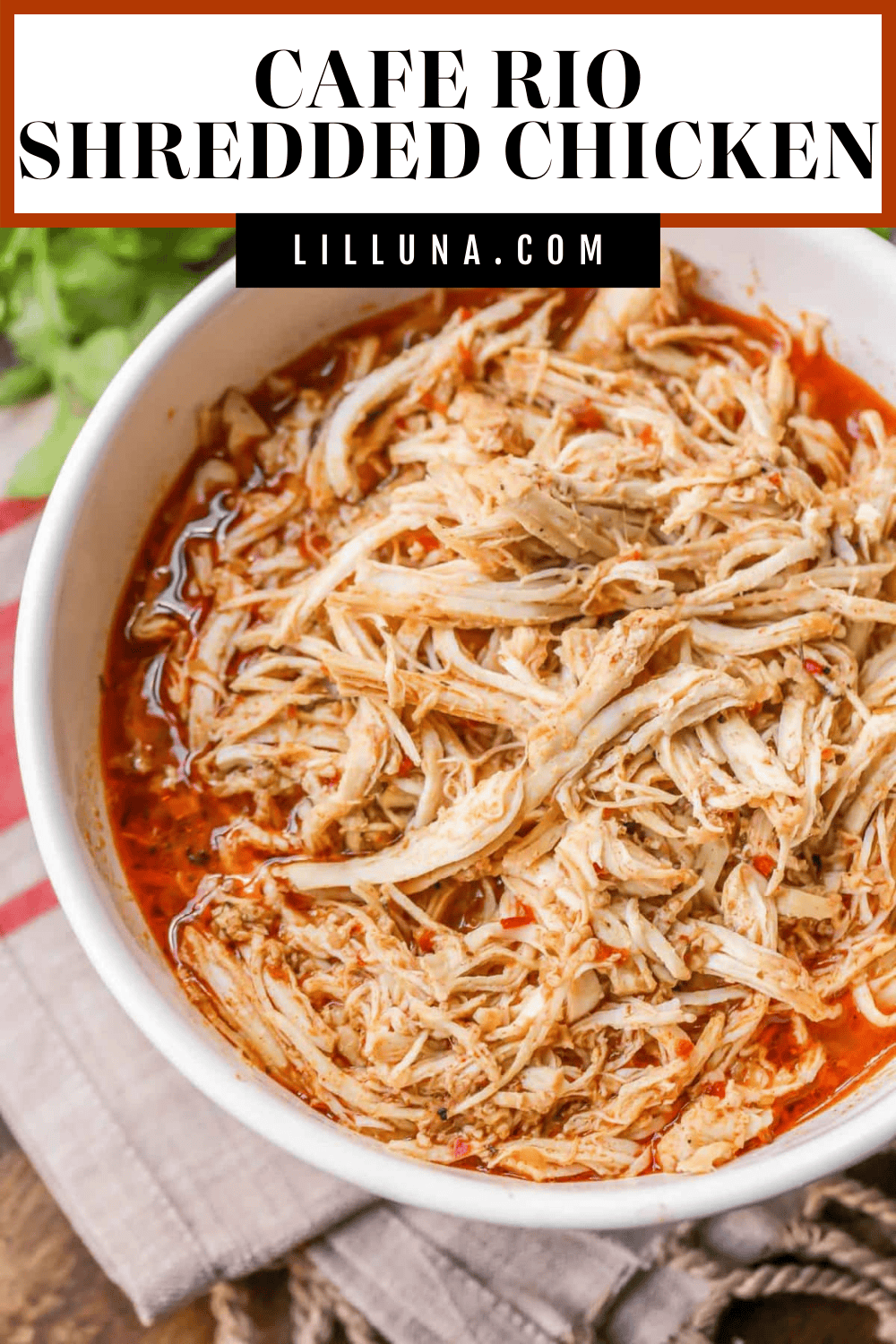 Copycat Cafe Rio Shredded Chicken Recipe | Lil' Luna