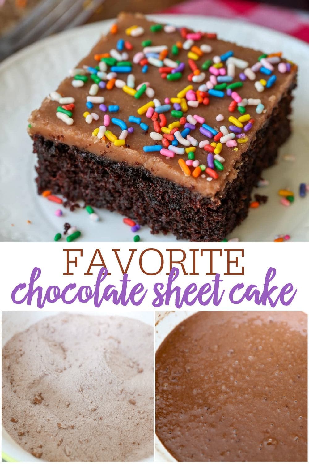Family-Favorite Chocolate Sheet Cake (+VIDEO) | Lil' Luna