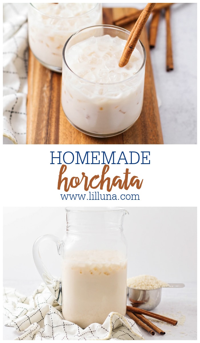 Horchata {A Creamy Homemade Drink!! +VIDEO} | Lil' Luna