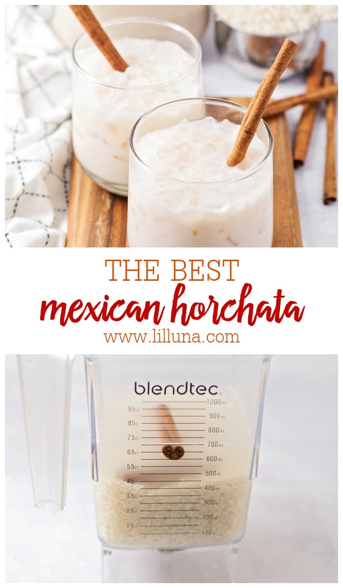 Horchata {A Creamy Homemade Drink!! +VIDEO} | Lil' Luna