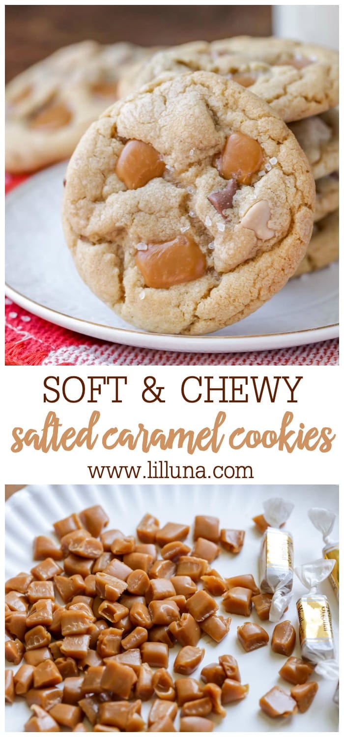 DELICIOUS Salted Caramel Cookies Recipe | Lil' Luna