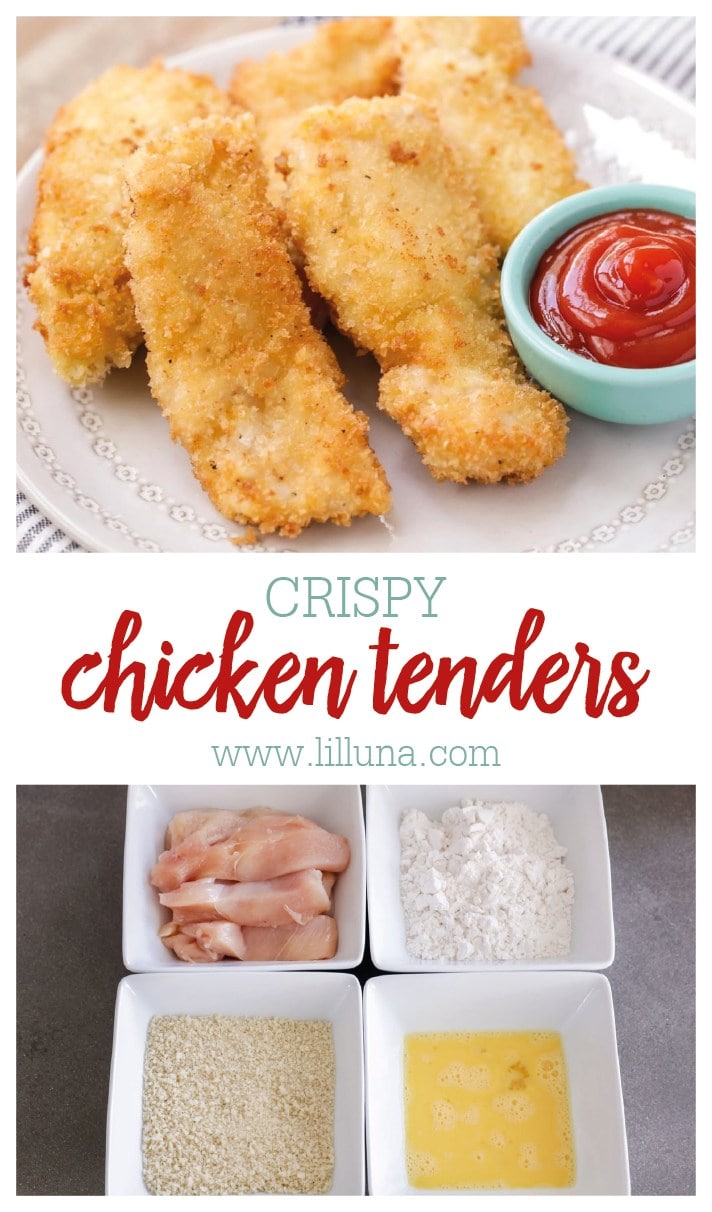 Homemade Chicken Tenders {Quick and Easy!} + VIDEO | Lil' Luna