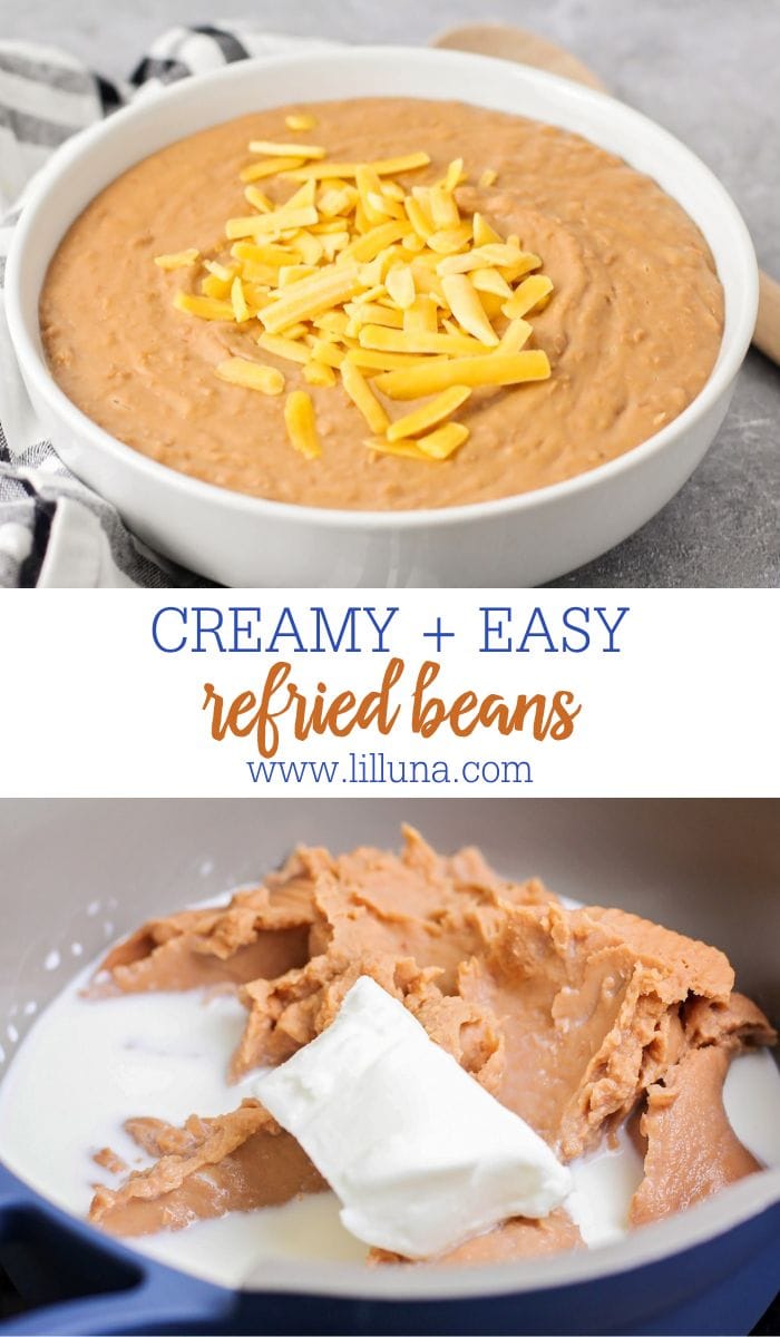 Canned Refried Beans Recipe {+VIDEO} | Lil' Luna