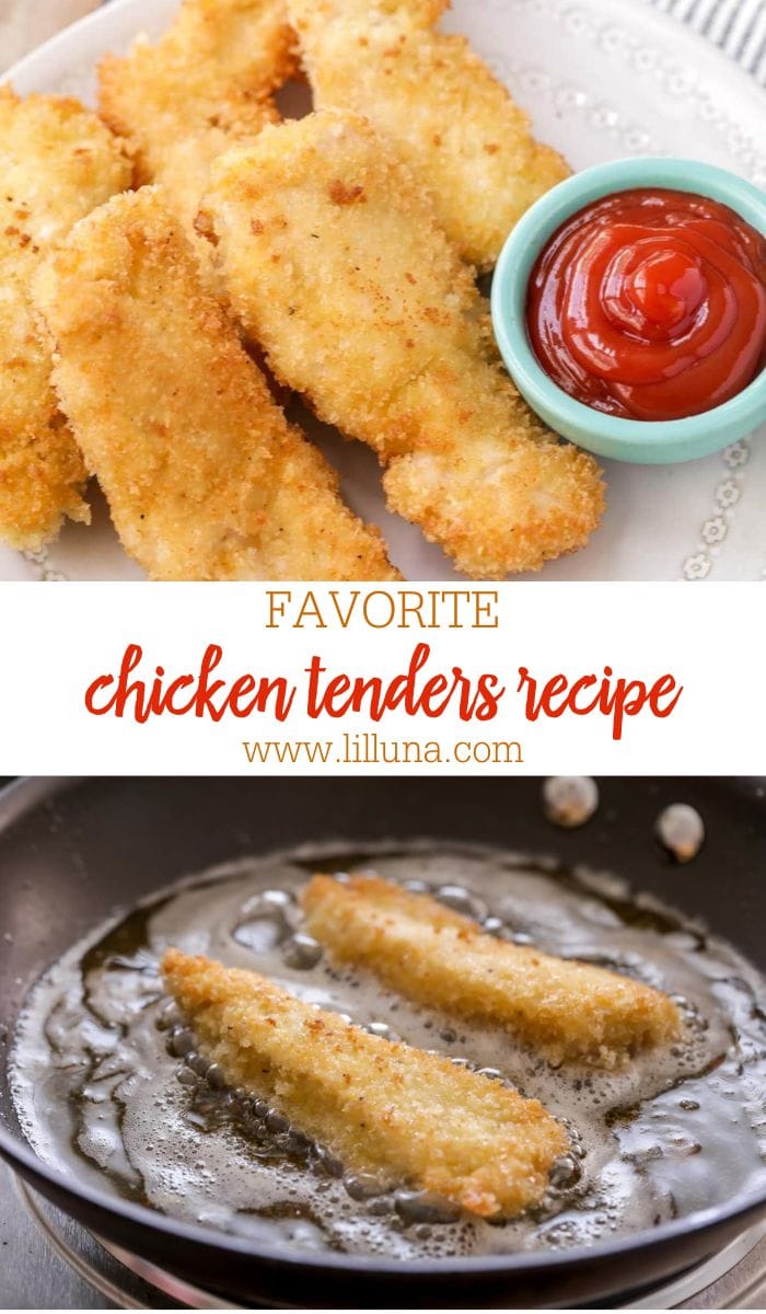 Easy Chicken Tenders Recipe {+VIDEO} | Lil' Luna
