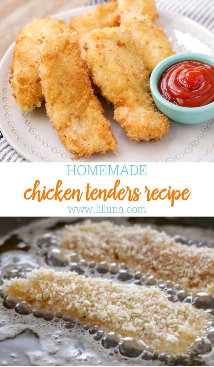 Easy Chicken Tenders Recipe {+VIDEO} | Lil' Luna