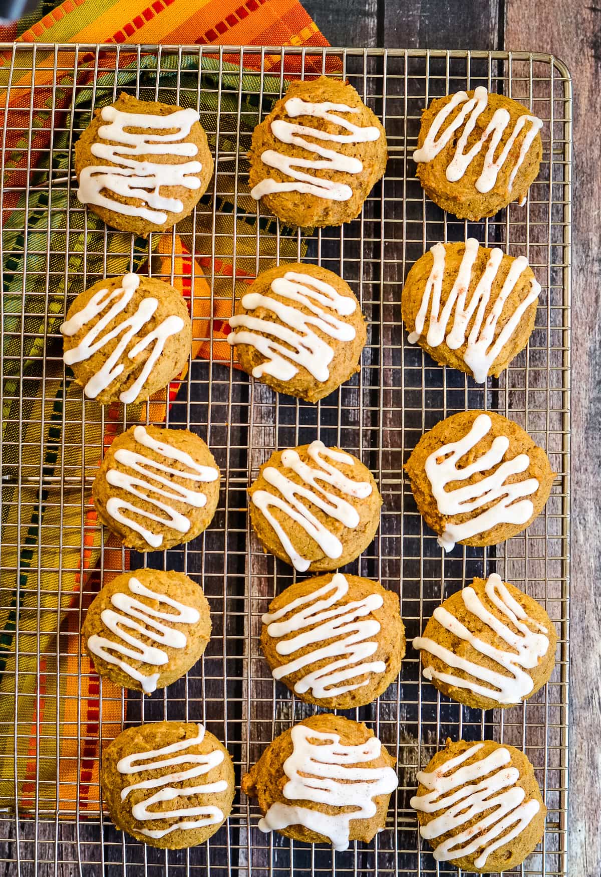 Iced Pumpkin Cookies (With Cinnamon Icing!) | Lil' Luna