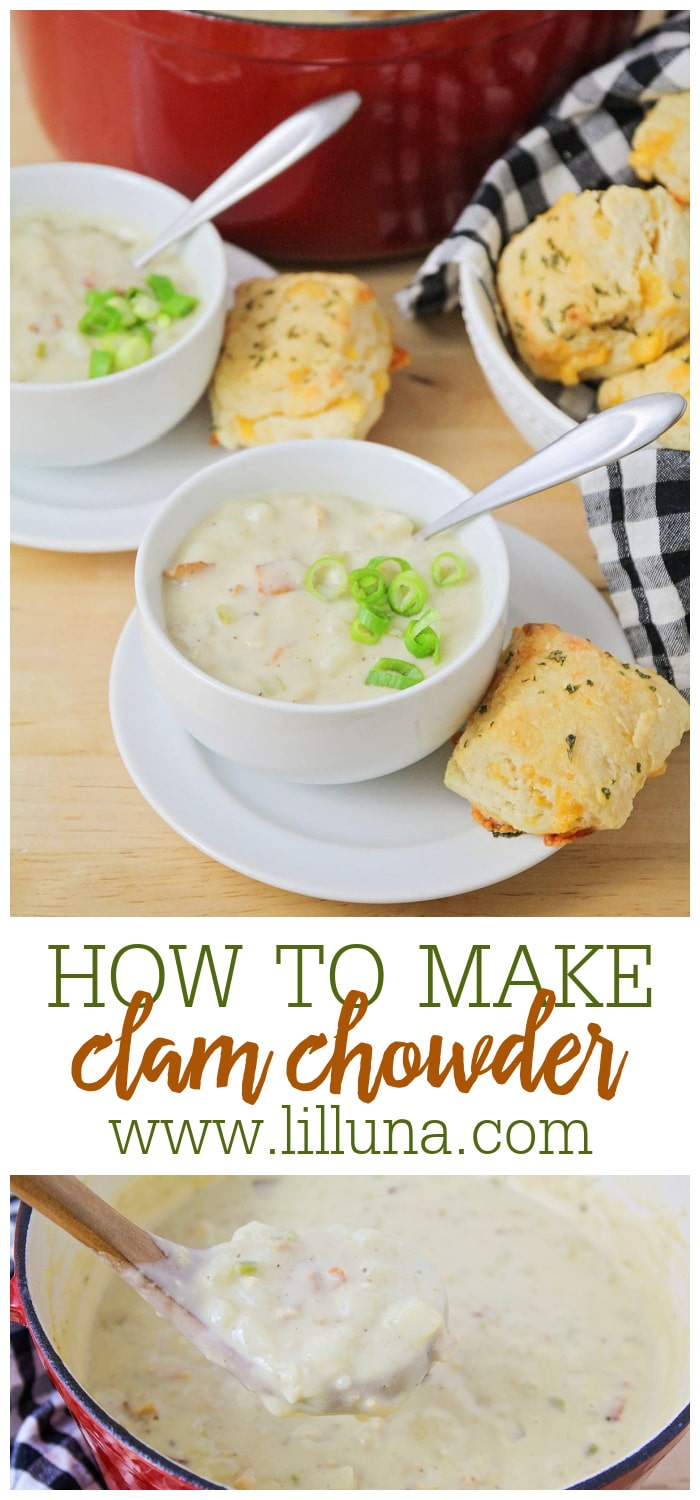 BEST Homemade Clam Chowder Recipe | Lil' Luna