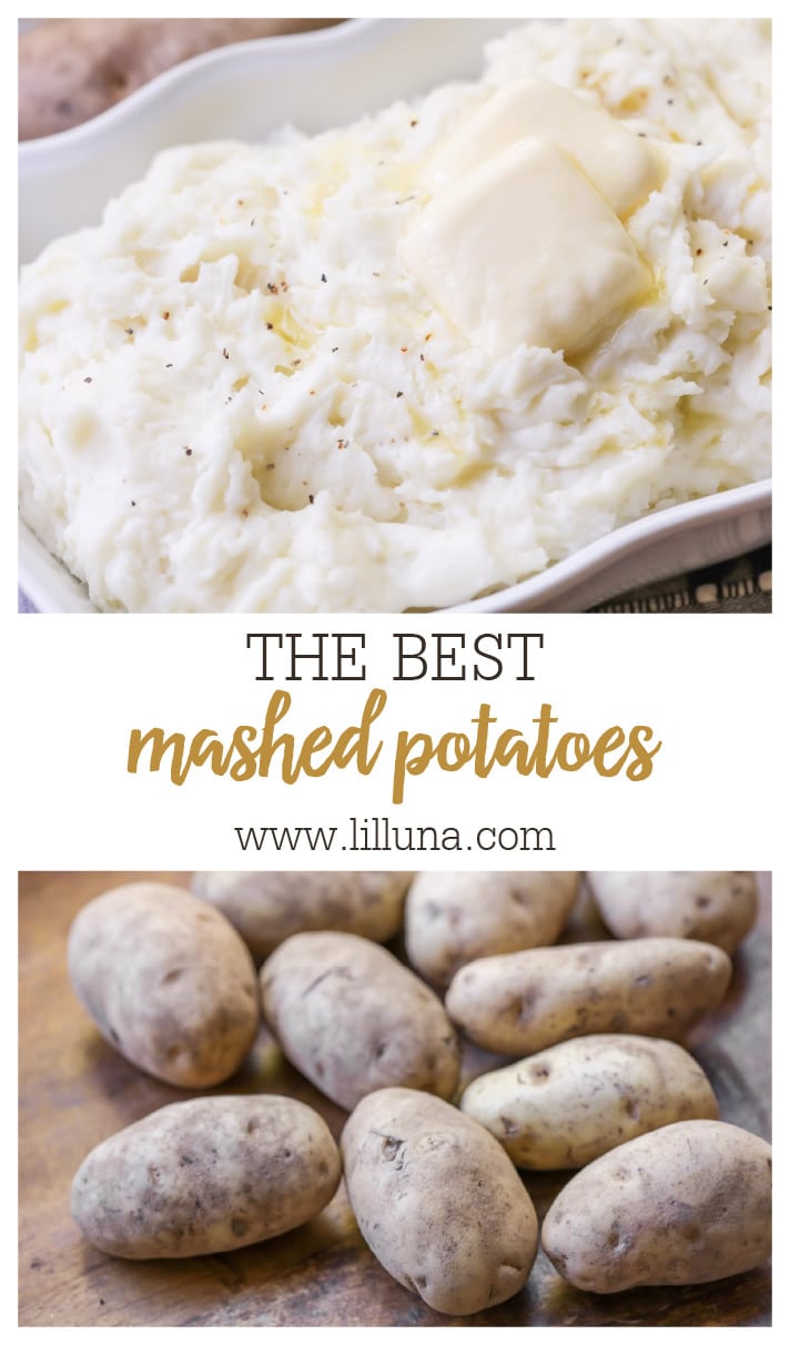 BEST Mashed Potatoes Recipe {+VIDEO} | Lil' Luna