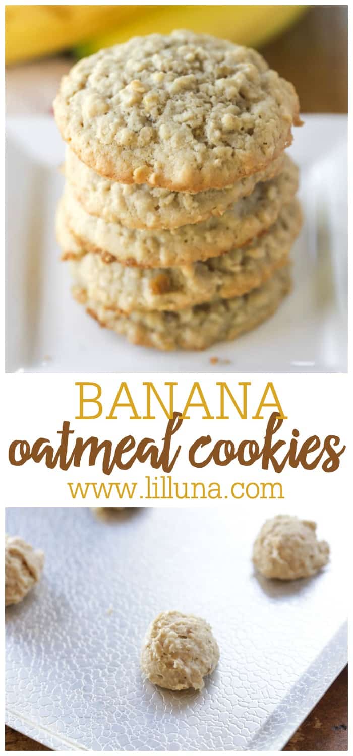 Banana Oatmeal Cookies | Lil' Luna