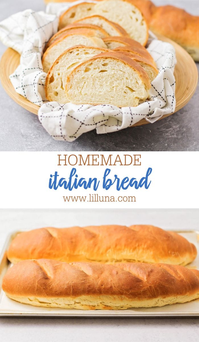 Italian Bread {Only 6 Ingredients!} | Lil' Luna