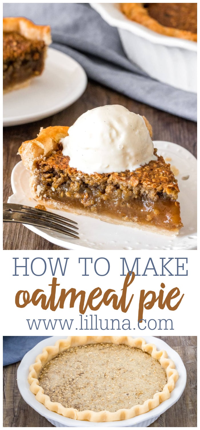 Oatmeal Pie Recipe {10-Minute Pie Filling!} | Lil' Luna