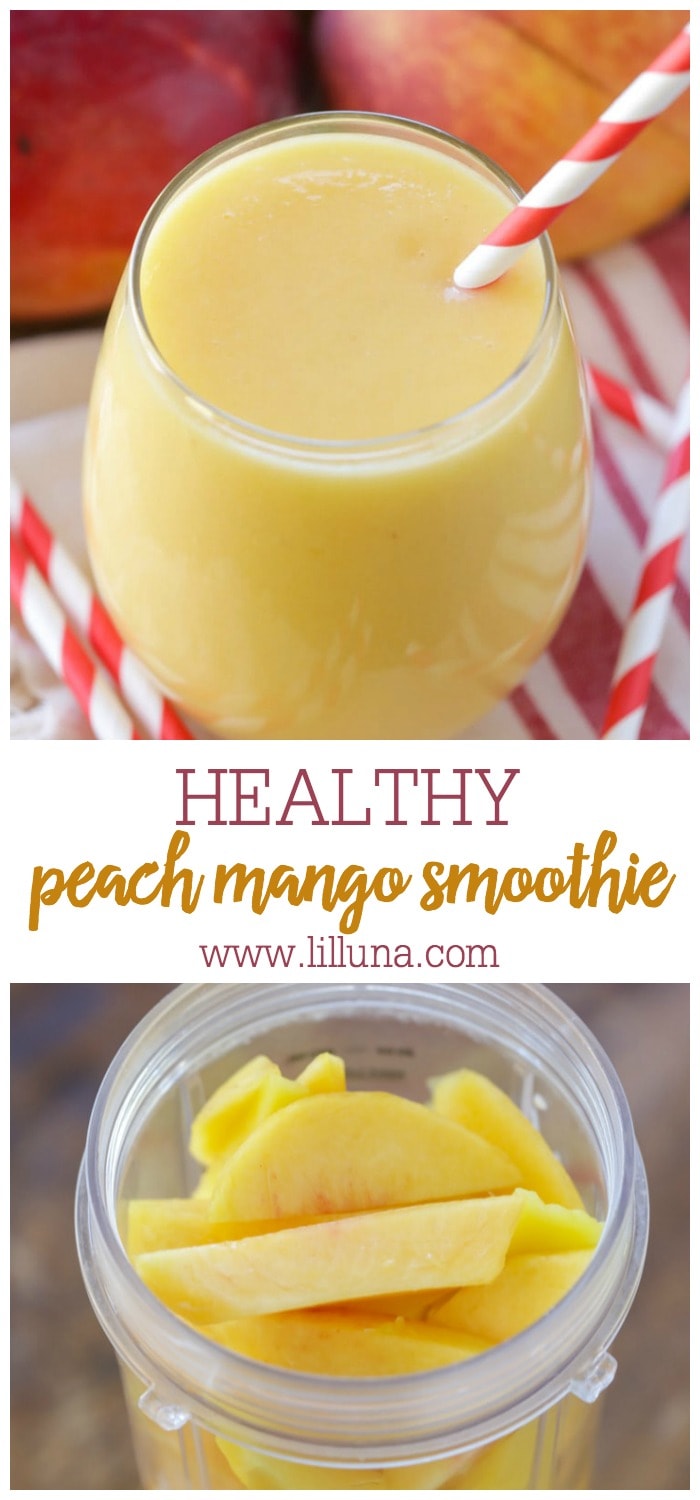 Peach Mango Smoothie Recipe | Lil' Luna