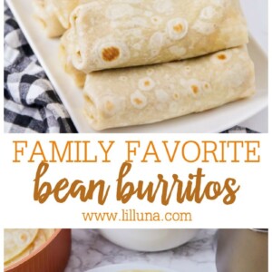 Easy Bean Burritos Recipe {Freezer-Friendly} | Lil' Luna