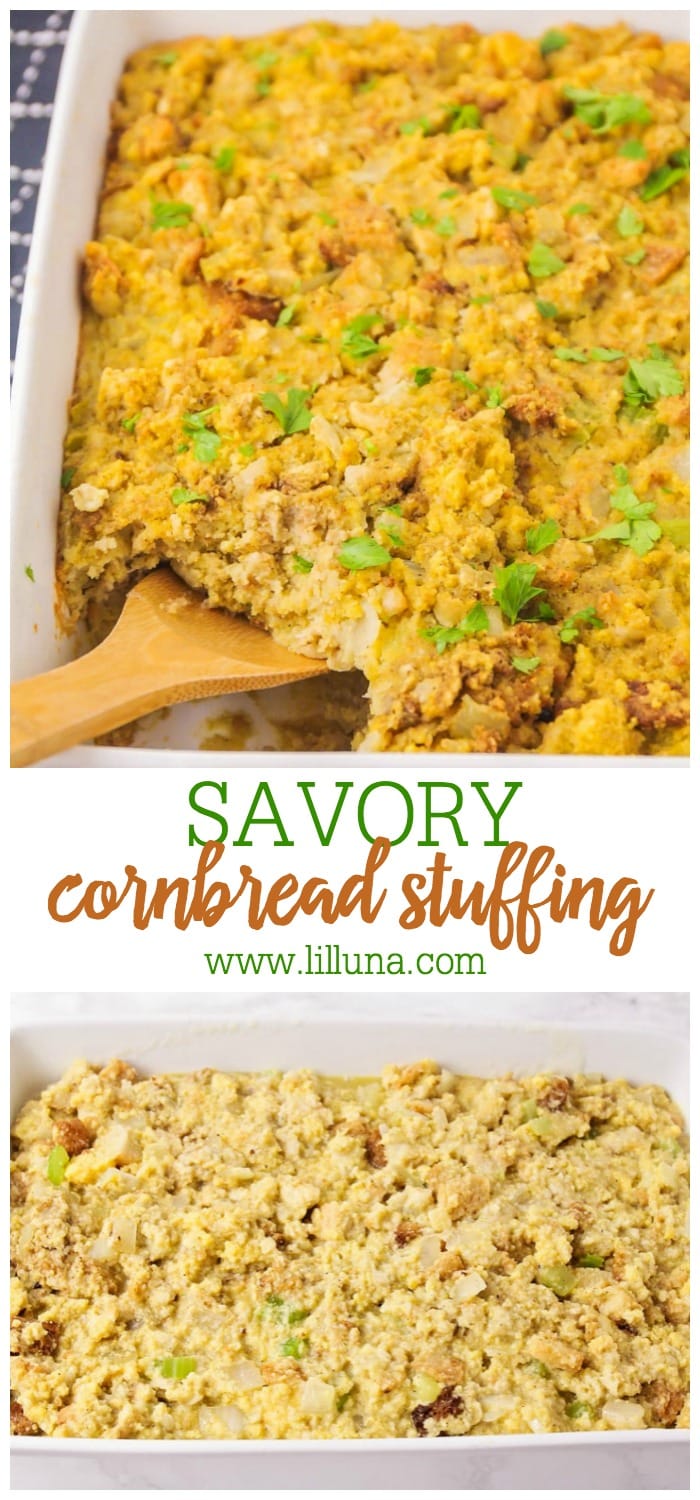 Easy Cornbread Stuffing Recipe | Lil' Luna