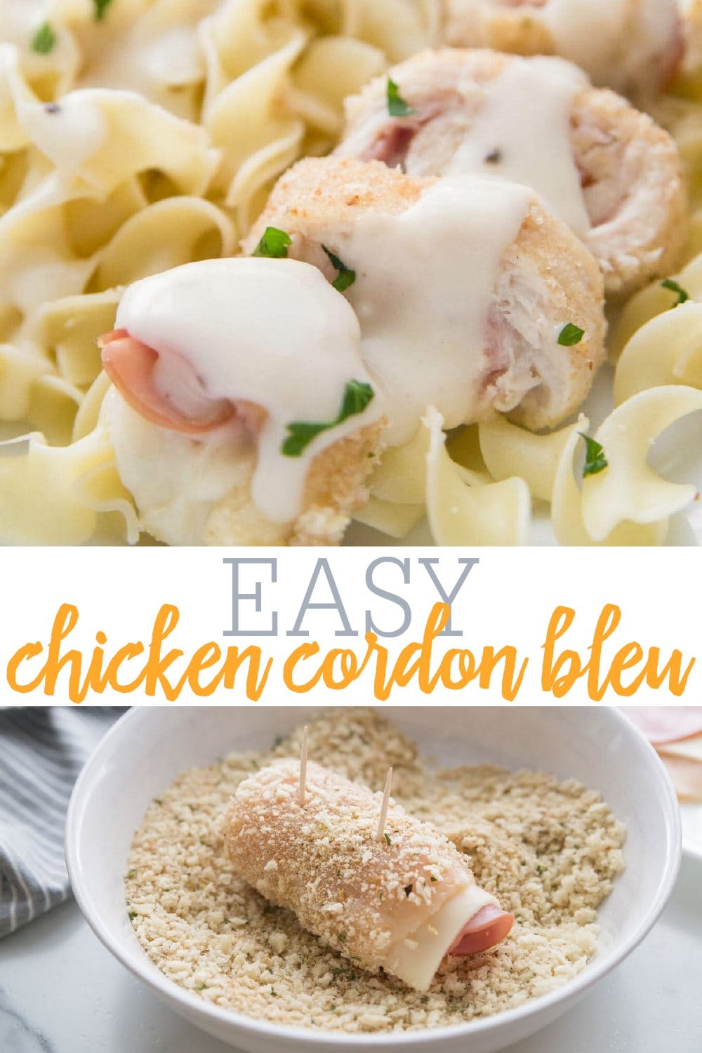 Easy Chicken Cordon Bleu Recipe (+VIDEO) | Lil' Luna