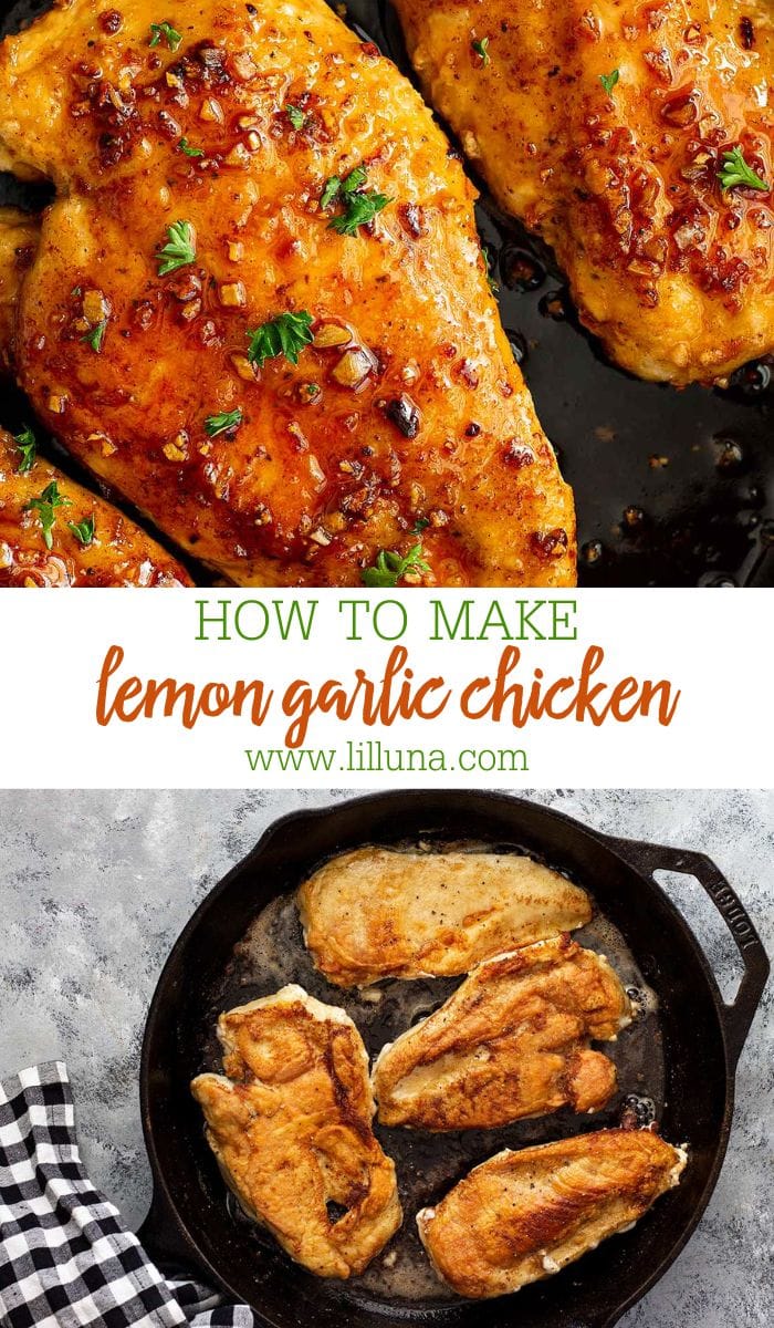 Easy Lemon Garlic Chicken | Lil' Luna