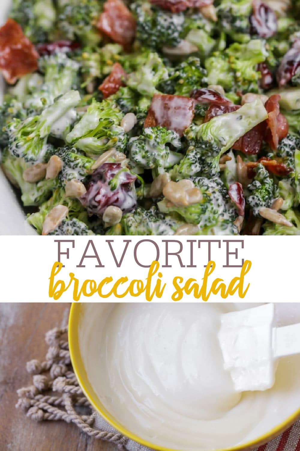 Broccoli Salad with Homemade Dressing (+VIDEO) | Lil' Luna