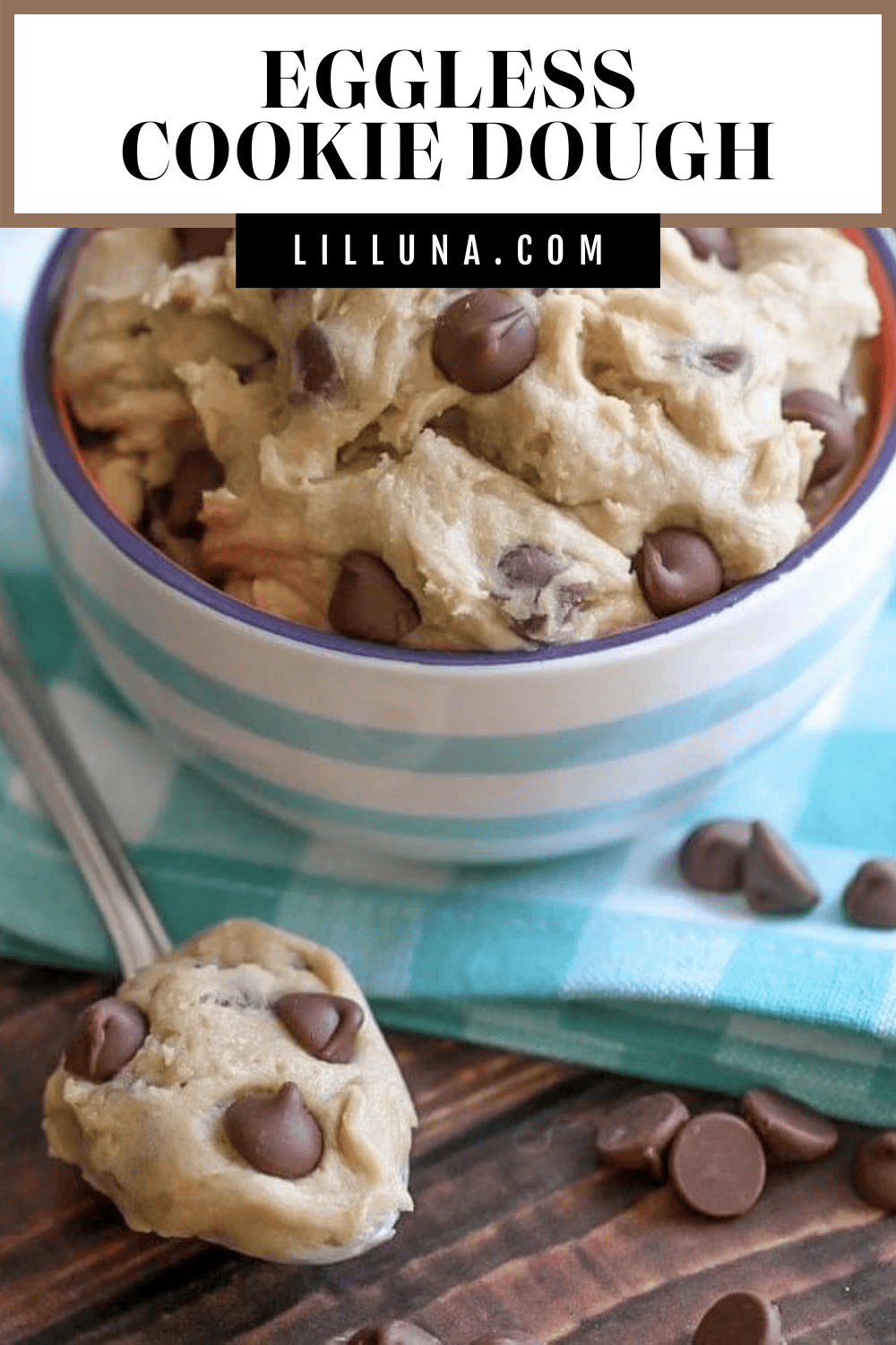 {EDIBLE} Eggless Cookie Dough Recipe | Lil' Luna