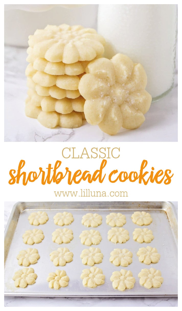 Classic Shortbread Cookie Recipe {+VIDEO} | Lil' Luna