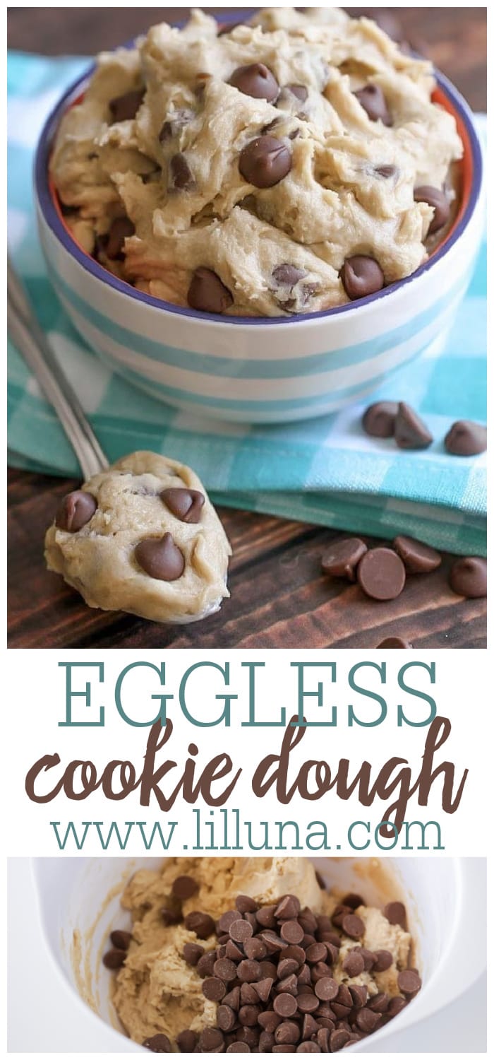 {EDIBLE} Eggless Cookie Dough Recipe | Lil' Luna