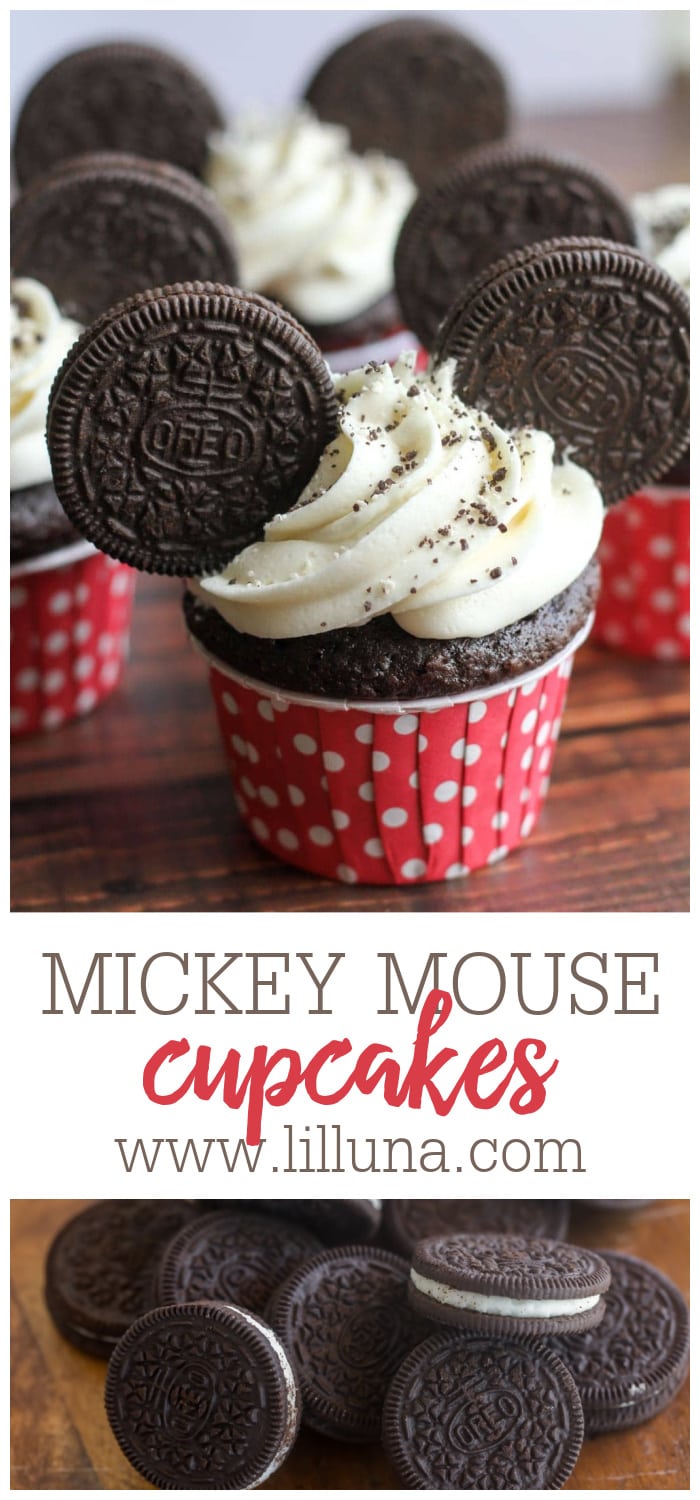 Easy Mickey Mouse Cupcakes Recipe | Lil' Luna
