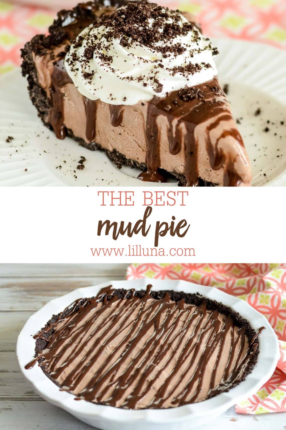 Mud Pie Recipe {with Oreo Crust!} | Lil' Luna