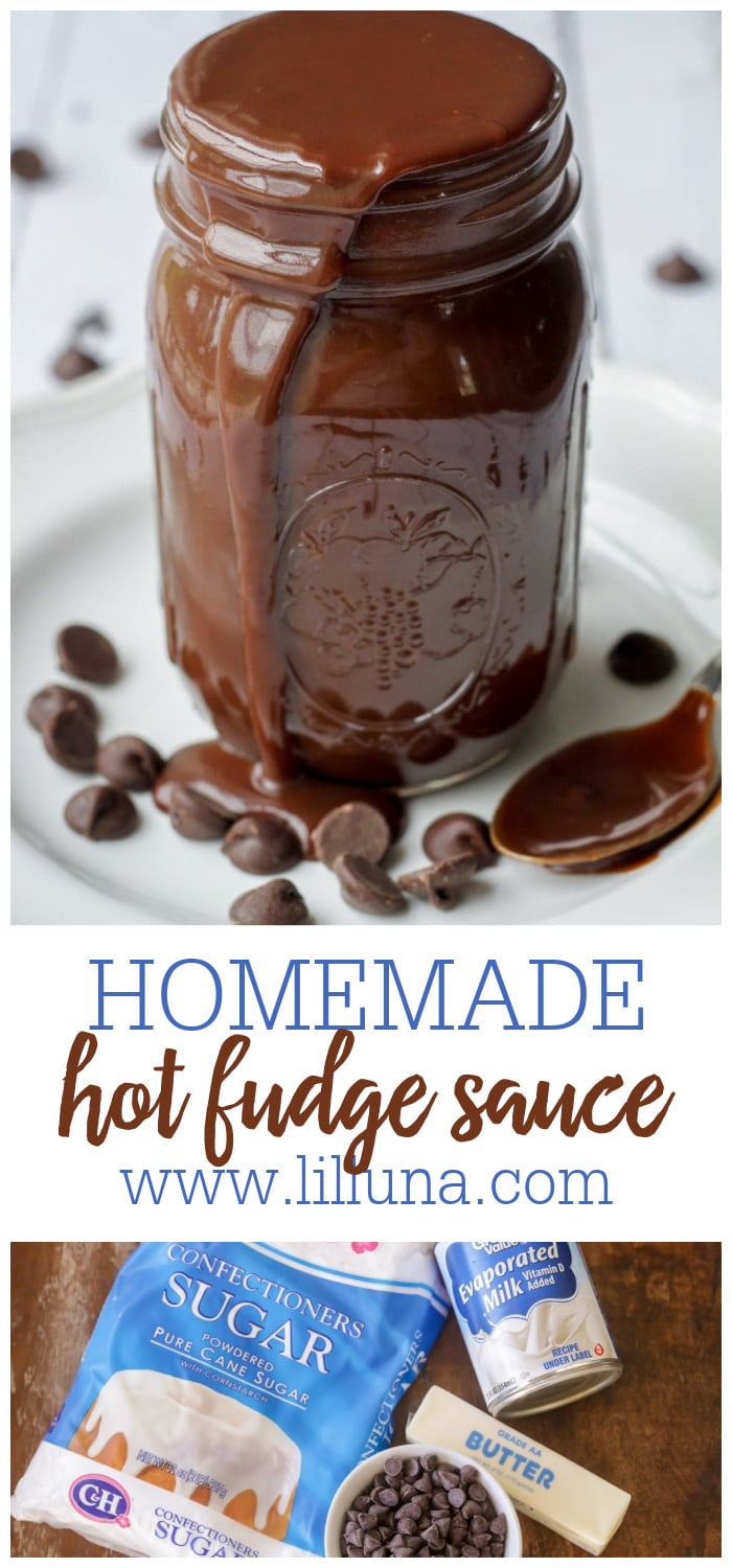 Hot Fudge Sauce - Just 4 Ingredients! {+VIDEO} | Lil' Luna