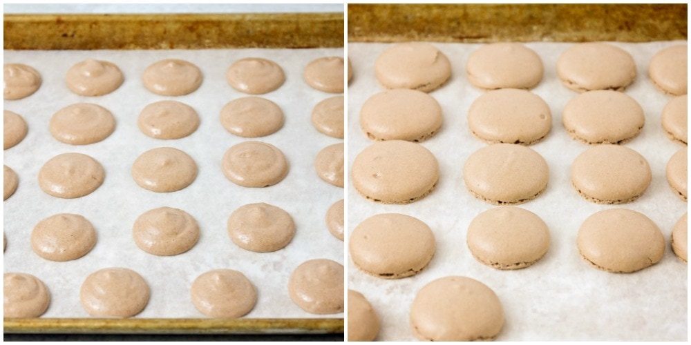 Homemade Chocolate Macarons {French Macarons} | Lil' Luna