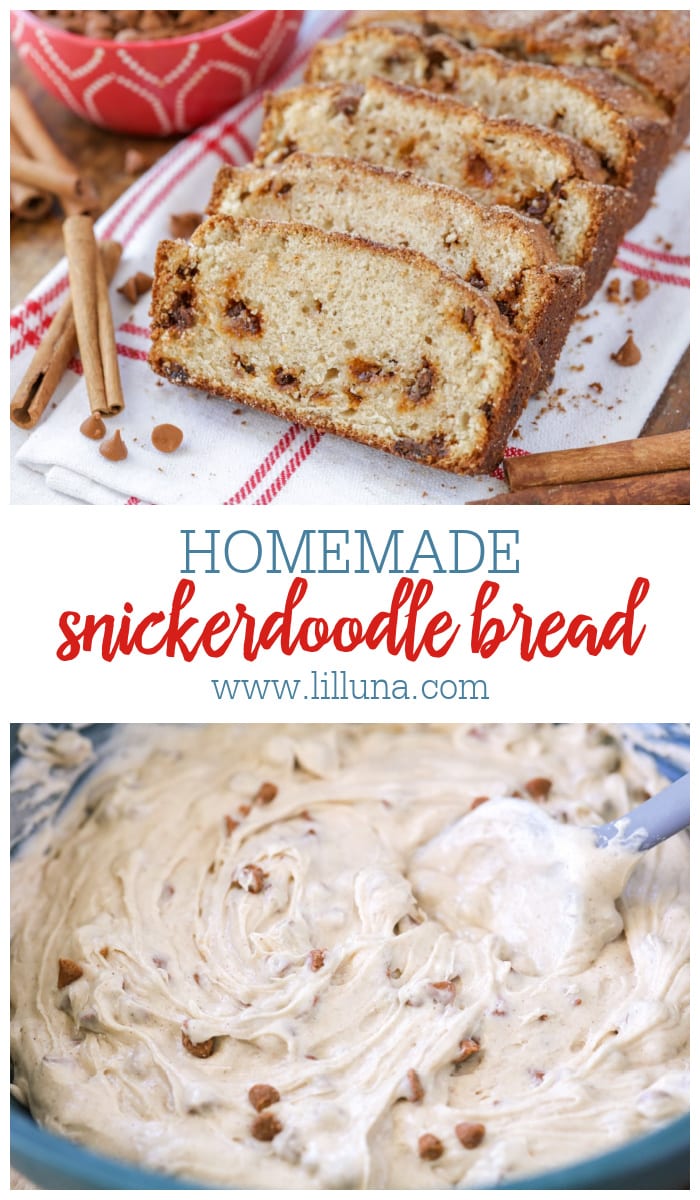 Snickerdoodle Bread {with Cinnamon Chips! + VIDEO} | Lil' Luna
