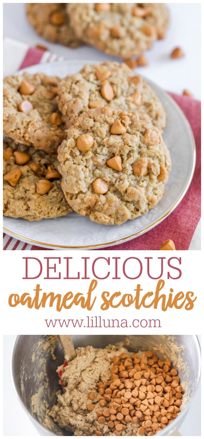 Oatmeal Scotchies Recipe {Soft + Chewy} +VIDEO | Lil' Luna