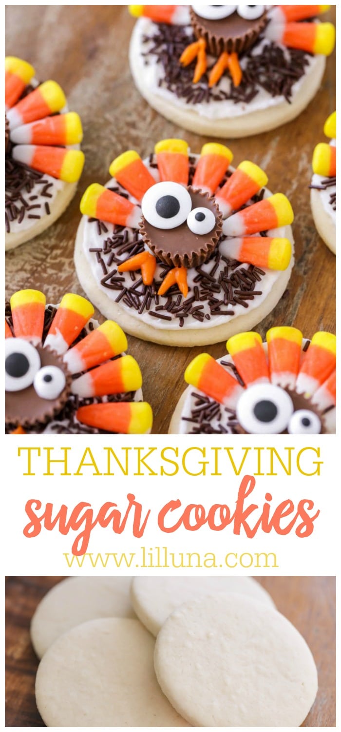 Thanksgiving Sugar Cookies {Easy + Fun} | Lil' Luna