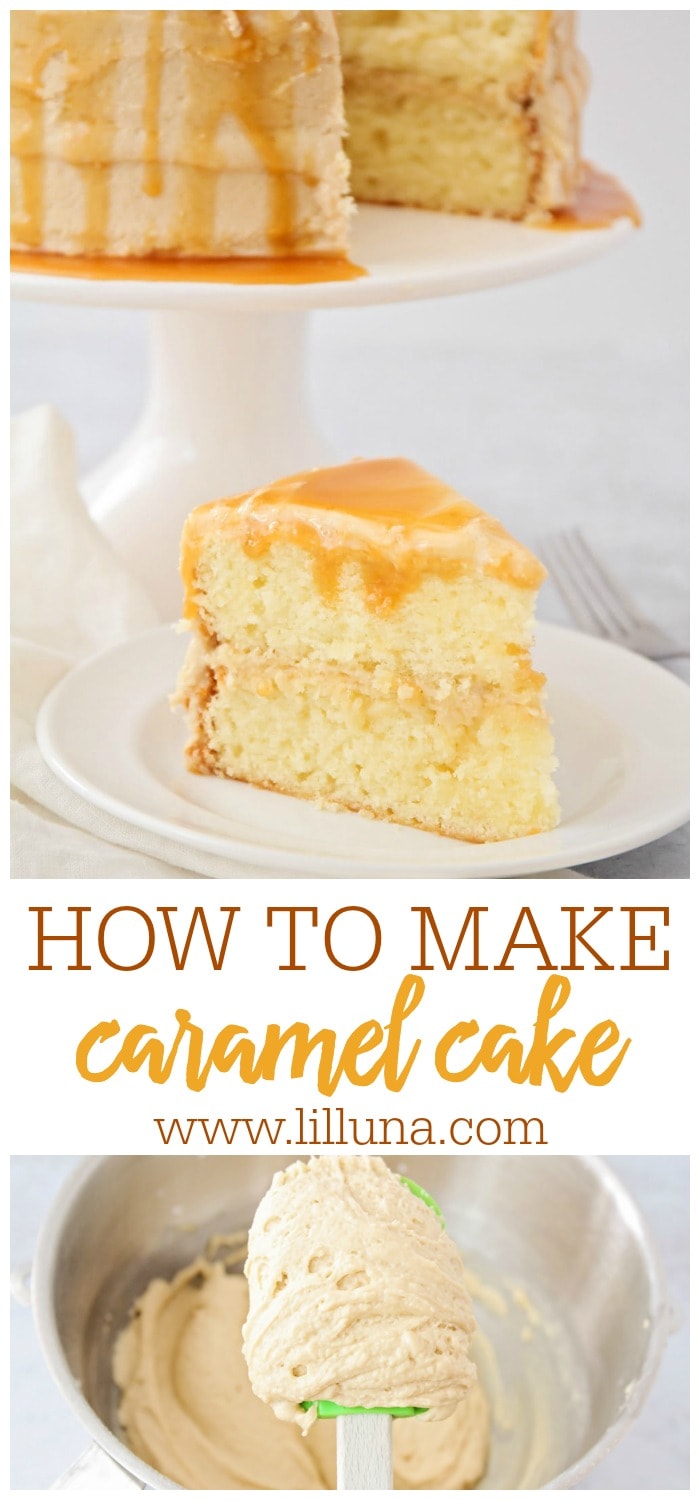 Caramel Cake Recipe {With Caramel Frosting} | Lil' Luna