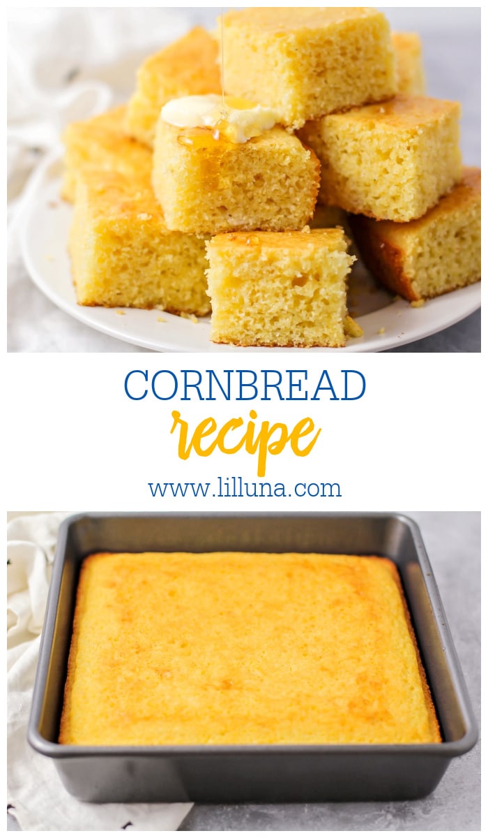 The Best Cornbread Recipe {+VIDEO} | Lil' Luna