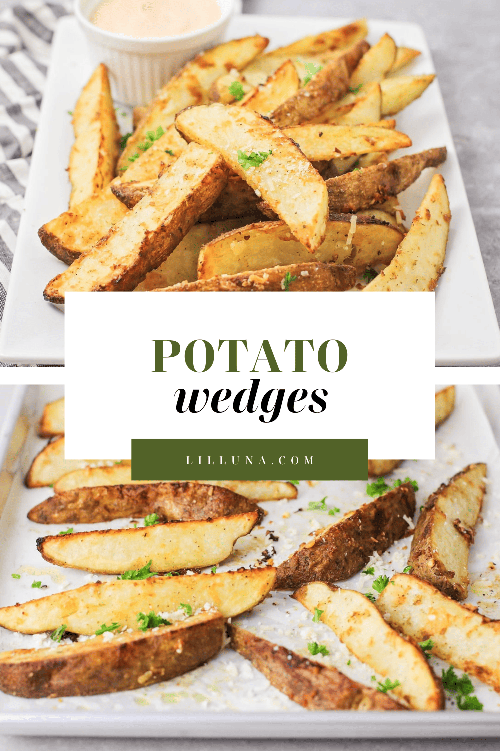 Easy Potato Wedges Recipe | Lil' Luna