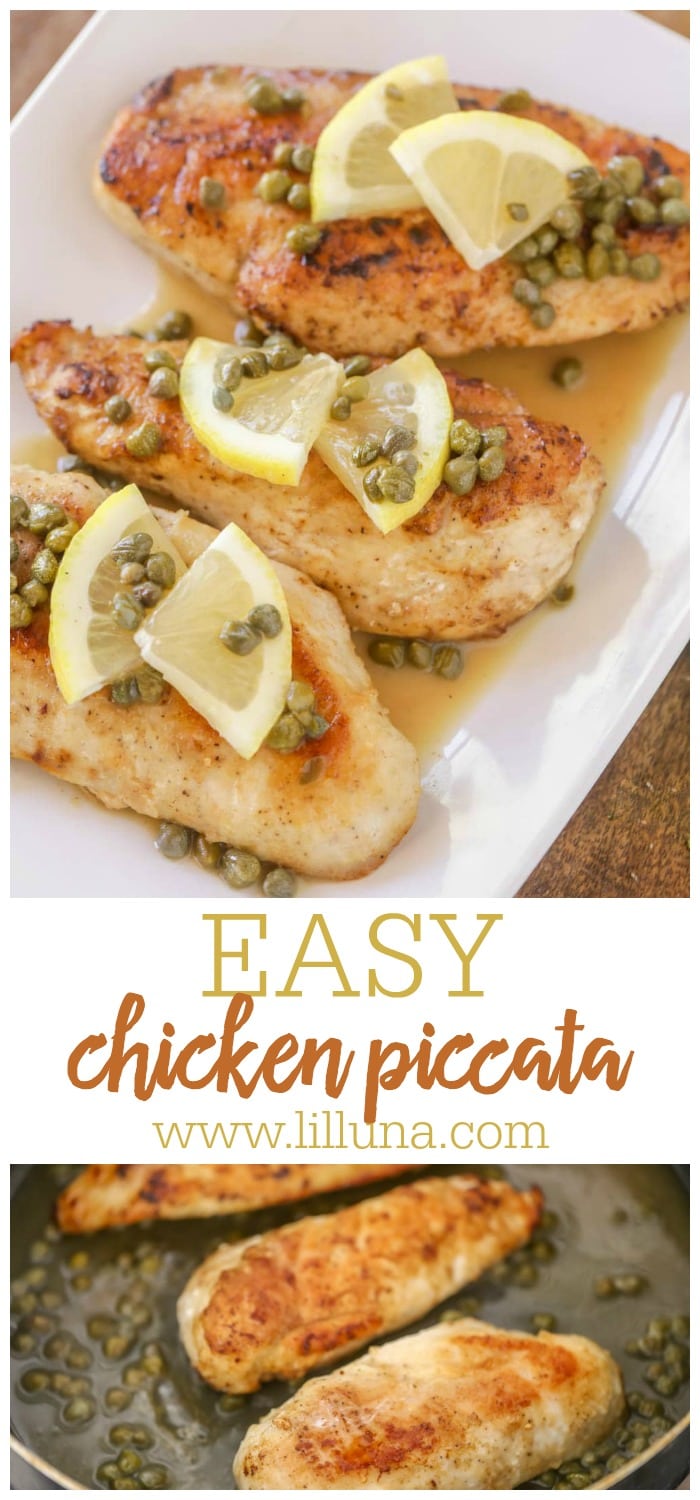 Easy Chicken Piccata Recipe | Lil' Luna