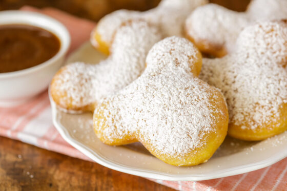 Pumpkin Beignets with Cinnamon Vanilla Caramel Sauce | Lil' Luna