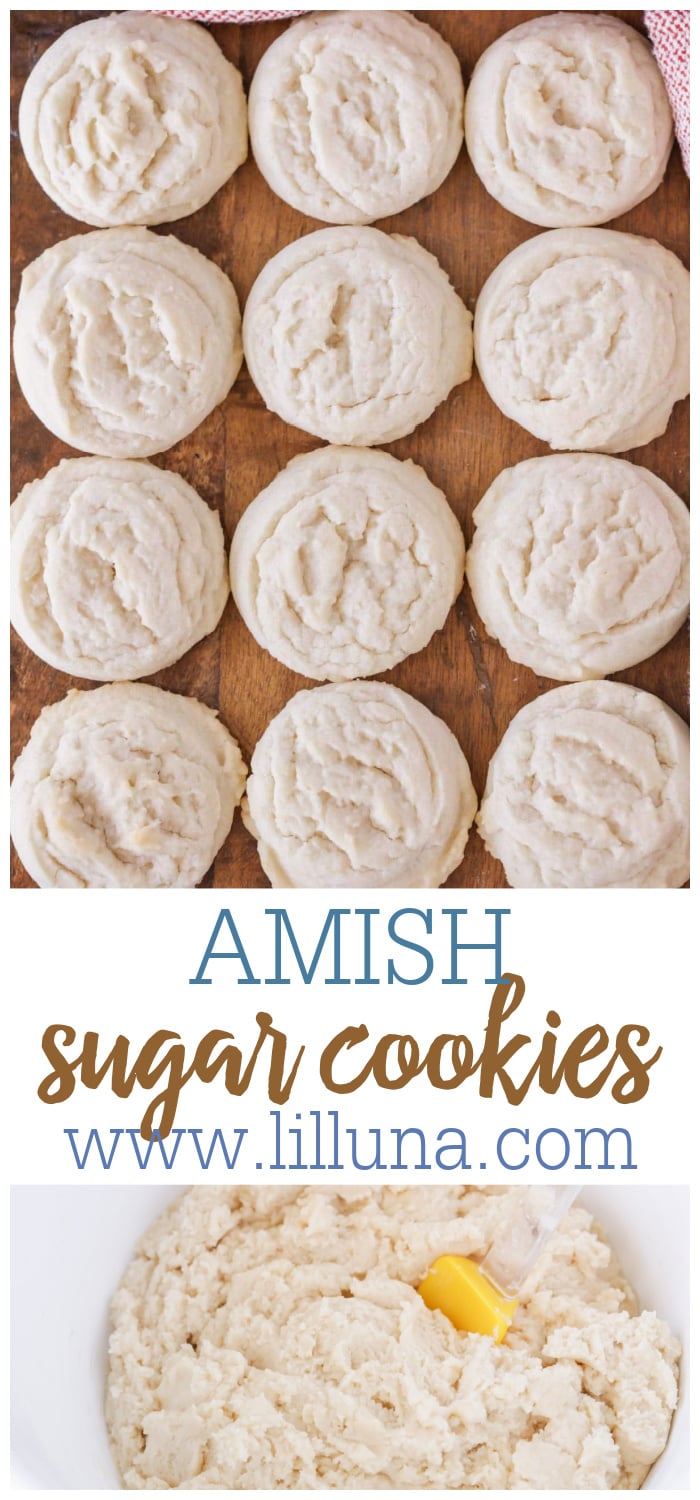 Amish Sugar Cookies {Melt-in-your-Mouth} | Lil' Luna