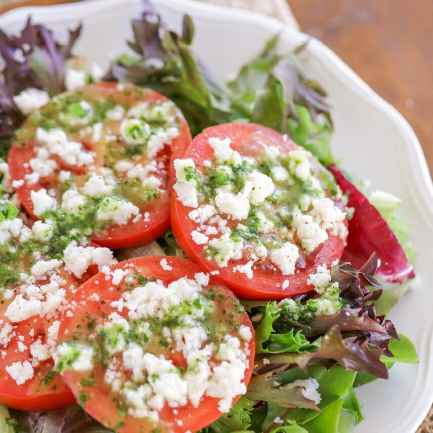Southwest Caprese Salad {With Homemade Vinagrette} | Lil' Luna