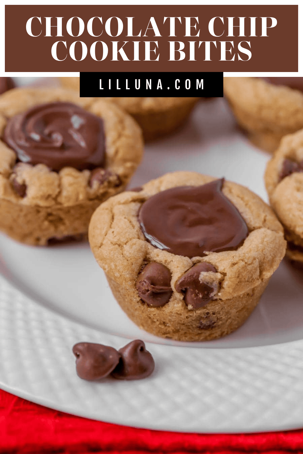 Chocolate Chip Cookies Bites {Mini Treats} | Lil' Luna