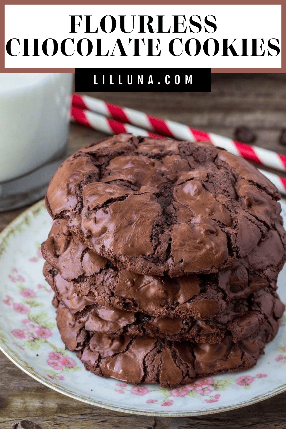 Chocolate Flourless Cookies {Gluten Free} | Lil' Luna
