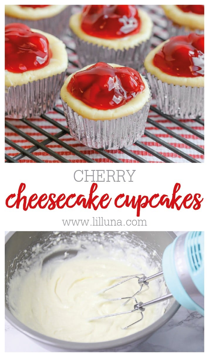 Easy Cherry Cheesecake Cupcakes Recipe | Lil' Luna