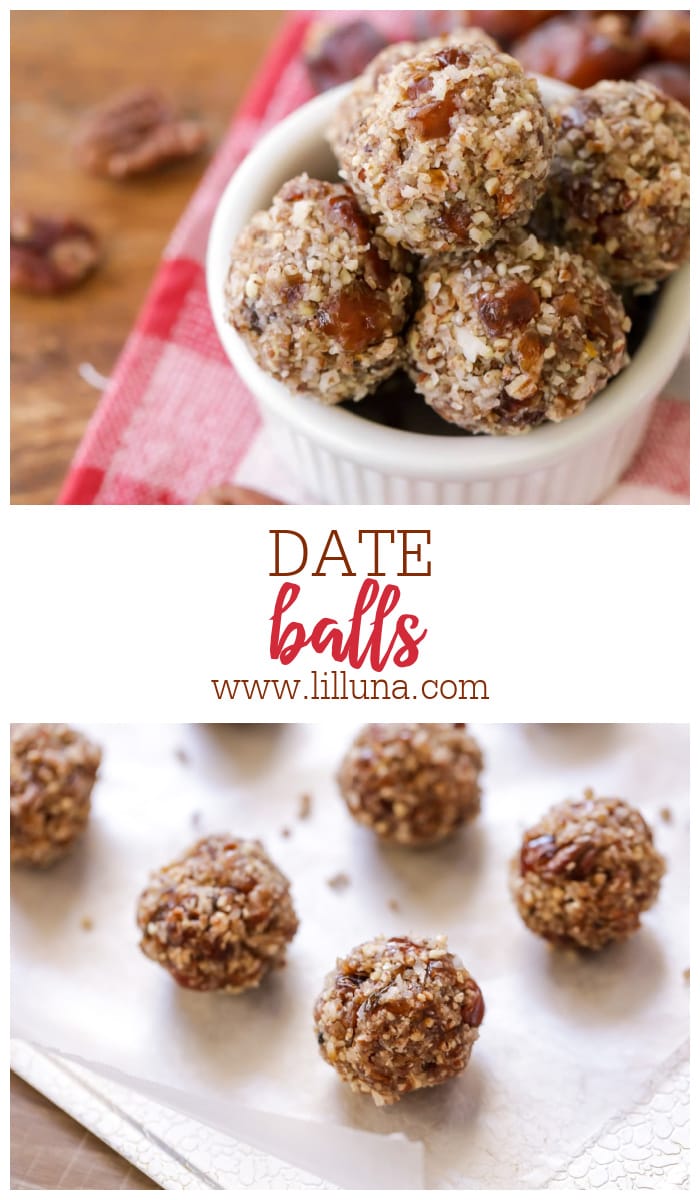 EASY Date Balls Recipe {Just 4 Ingredients!} | Lil' Luna