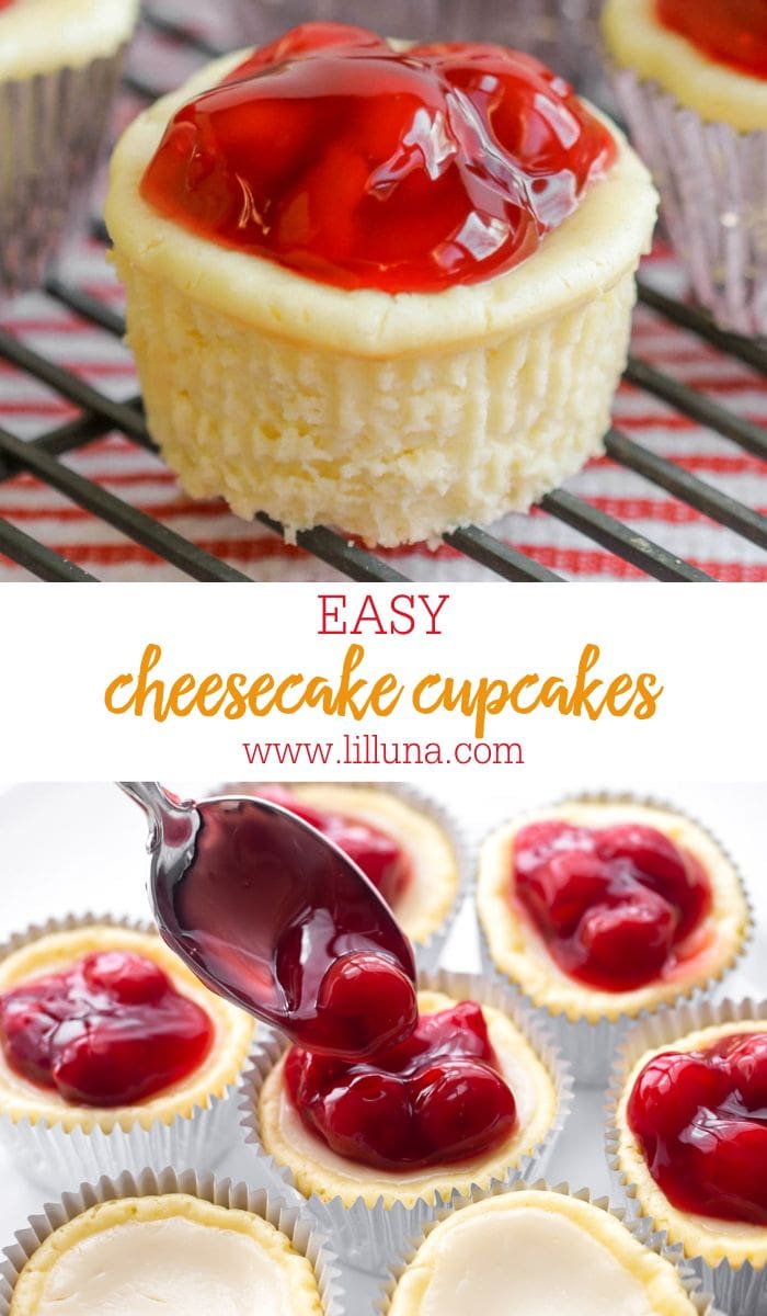 Easy Cheesecake Cupcakes | Lil' Luna