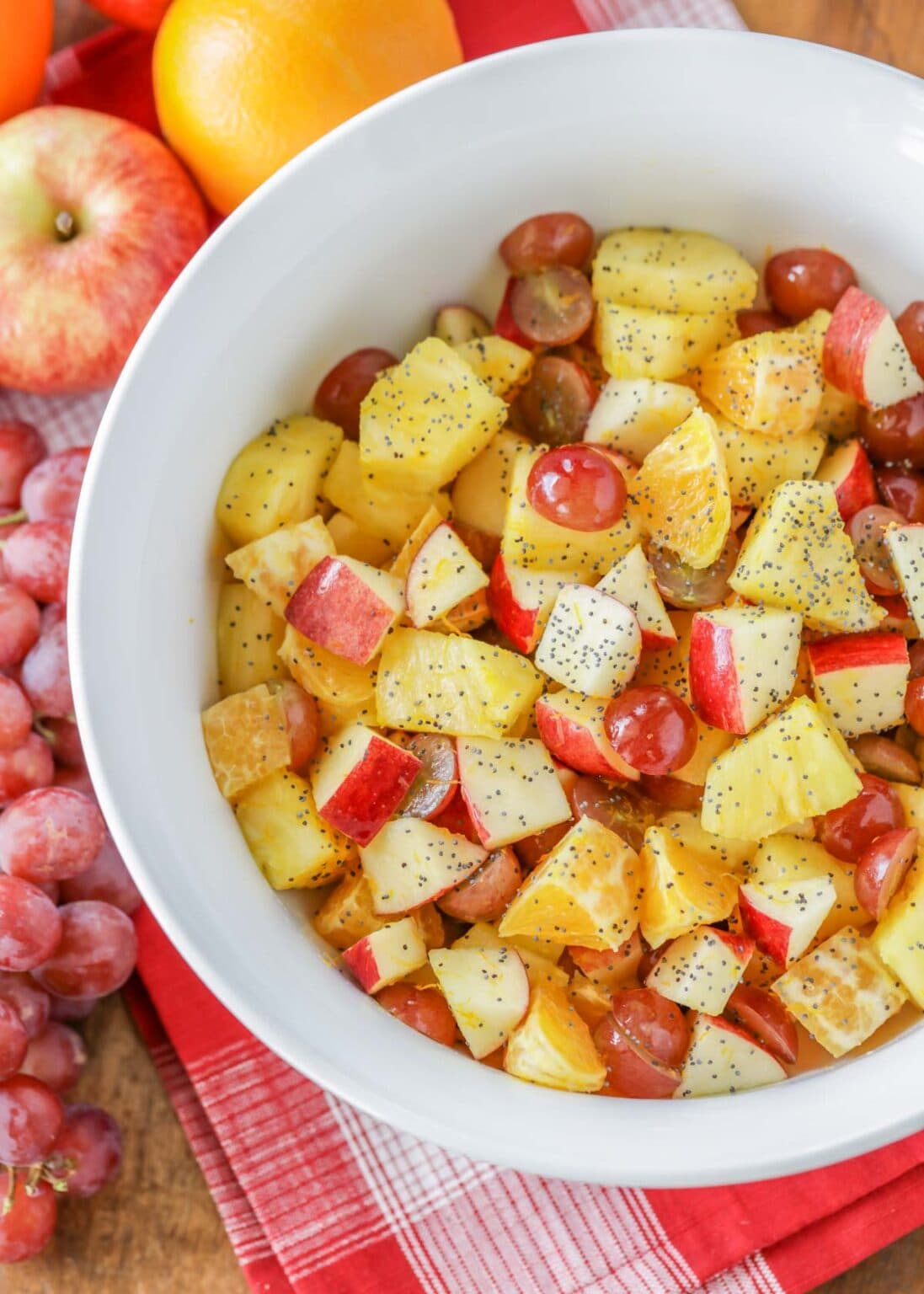 Fall Fruit Salad {With Orange Poppy Seed Dressing} | Lil' Luna