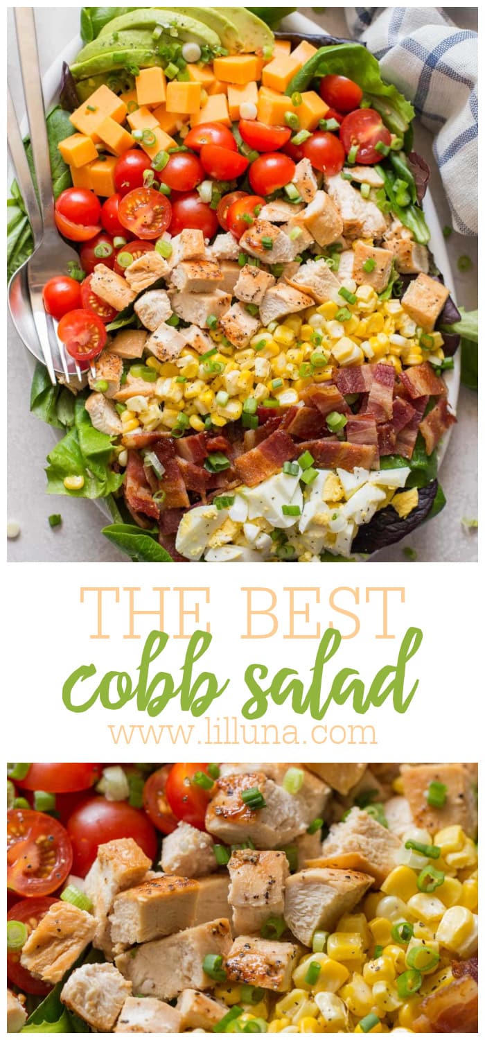 Easy Cobb Salad Recipe Video Lil Luna