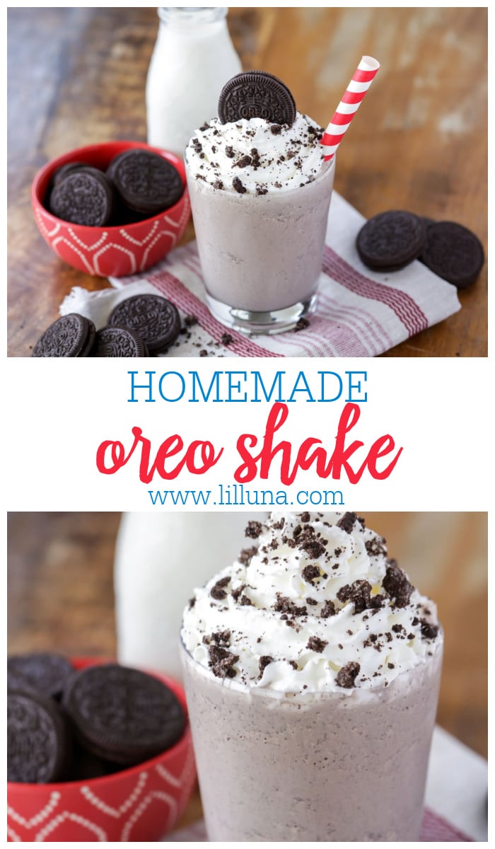 Homemade Oreo Shake {Made in Minutes!} | Lil' Luna
