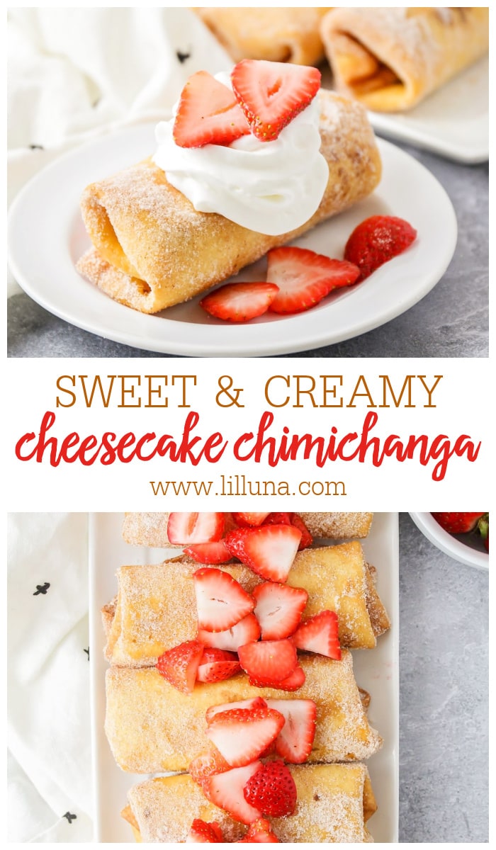 Chimi Cheesecakes {With Strawberries} | Lil' Luna