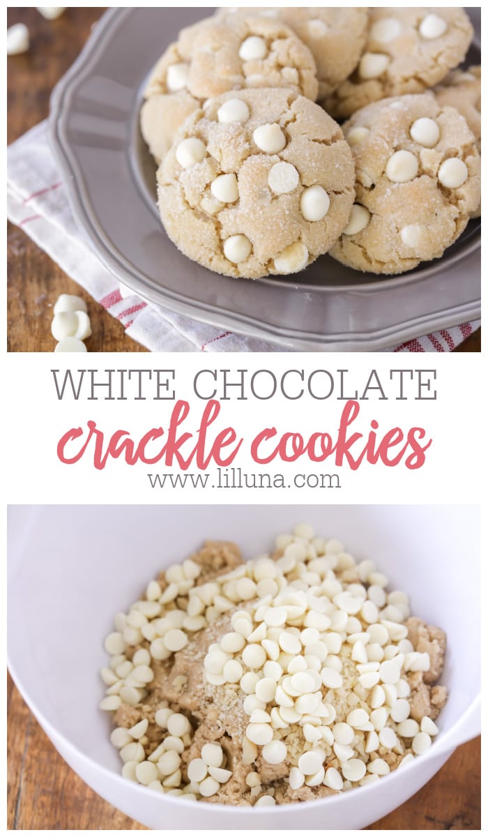 White Chocolate Crackles {With White Chips + Mac Nuts} | Lil' Luna